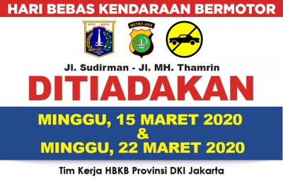 Masa Peniadaan HBKB (Hari bebas Kendaraan Bermotor) atau Car Free Day Jakarta diperpanjang ...